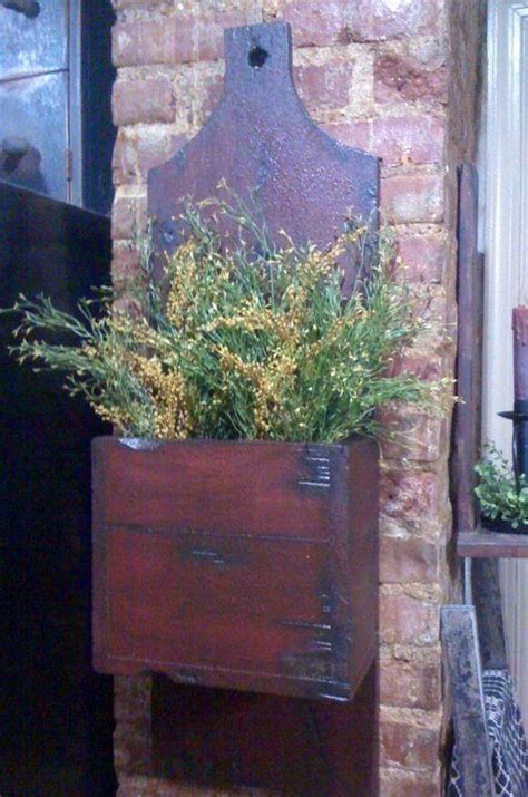 Primitive Wall Box For Spring Decor