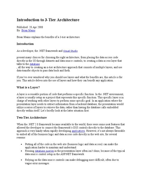 3 tier architecture pdf object computer science databases