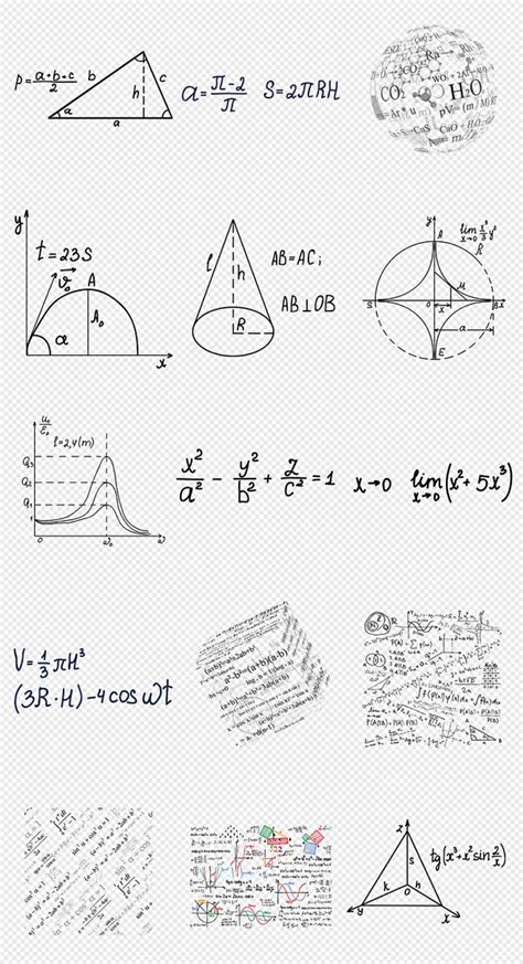 数学方程式公式几何高数png免抠素材 花瓣网