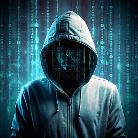 Anonymous Hacker In The Shadows Cyber Attack And Binary Code Premium Ai Generated Image
