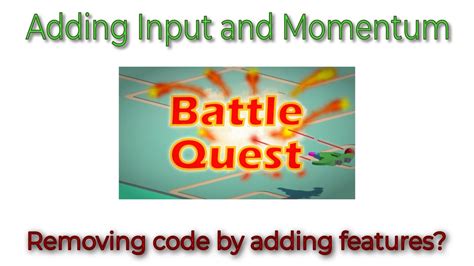 Battlequest Added The Inputsystem And Unitymathematics Can They Reduce Code Oh Yeah Youtube