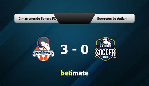 Cimarrones De Sonora Fc Vs Guerreros De Autlán Prediction Odds