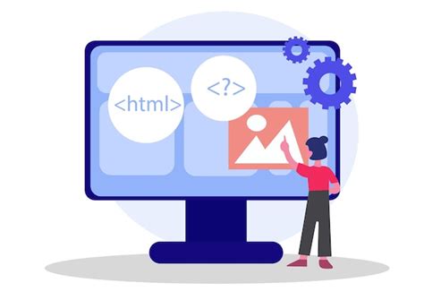 Ilustración Plana De Programador Web O Desarrollador Que Optimiza La