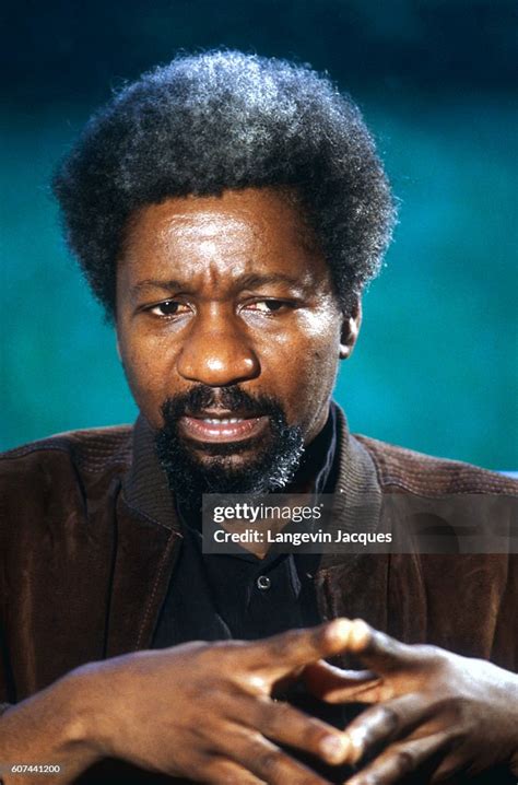 Nigerian Novelist And Playwright Wole Soyinka Received The Nobel