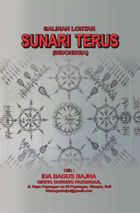 Ida Bagus Bajra Salinan Lontar Sunari Terus