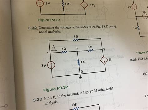 Solved Determine The Voltages At The Nodes In The Fig Chegg