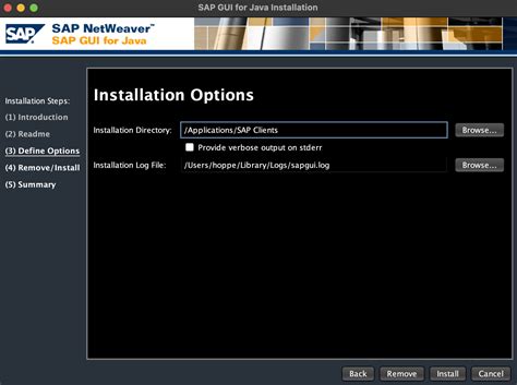 external it knowledge instructions for macos manual deployment of sap gui for java