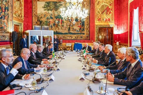 Presidents Of Brazil And Italy Discuss Foreign Trade And Cultural