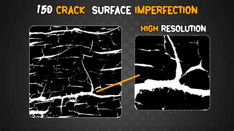 Artstation 150 Crack Surface Imperfection Vol 03 Game Assets