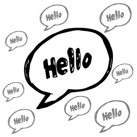 Hello Speech Bubble Vector Art Icons And Graphics For Free Download