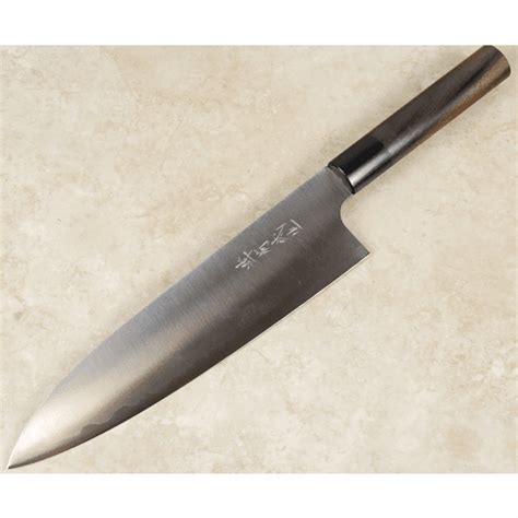 Shiro Kamo Blue 2 Migaki Gyuto 210mm Takefu Village