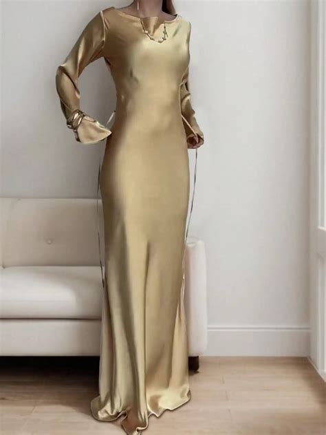 Serena Satin Maxi Dress Grant Mercer