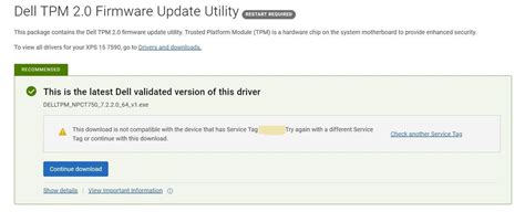 ‎tpm Firmware Upgrade Needed For Xps 15 7590 Dell Technologies