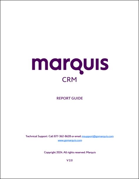 Crm Report Guide Marquis