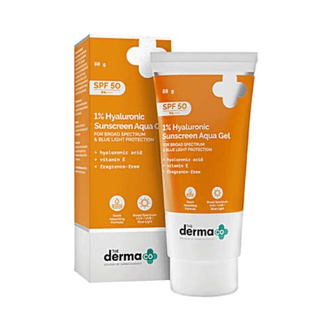 Buy The Derma Co The Derma Co 1 Hyaluronic Sunscreen Aqua Gel With