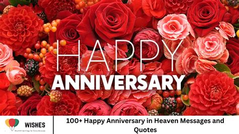 100 Happy Anniversary In Heaven Messages And Quotes Wishes