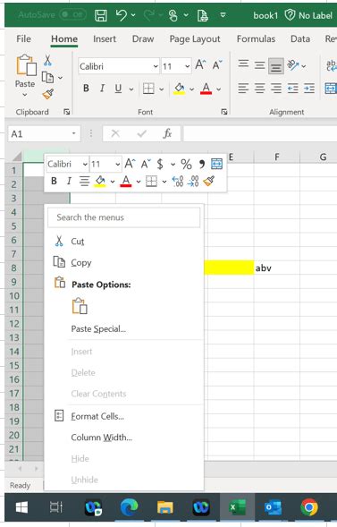 insert and delete disappeared from my right click button in excel how