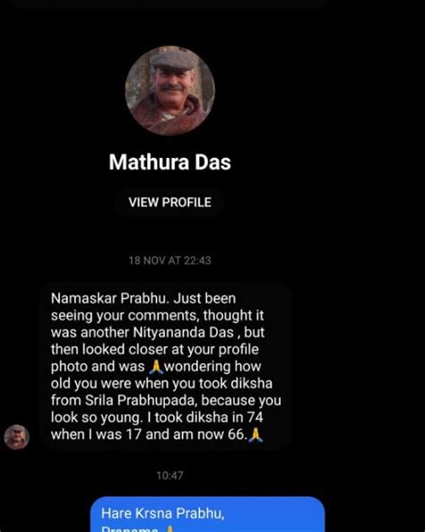 Krishna1008 Mathura Das Objects To Acbs For Newer People