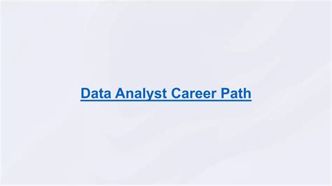 data analyst career path pptx