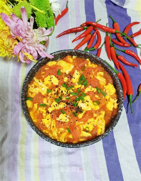 西红柿炒蛋的做法 西红柿炒蛋怎么做 晚妈美食的菜谱 美食天下