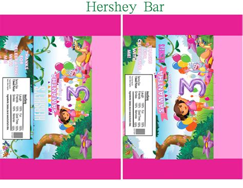 Dora The Explorer Party Favor Bundle Canva Editable Template Dora The