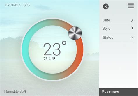 Thermostat Visual Design On Behance