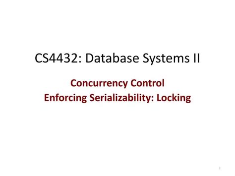 ppt cs4432 database systems ii powerpoint presentation free
