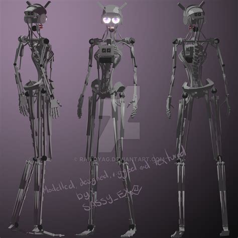 Endo A 01 Fnia Reborn Endoskeleton By Raitoyag On Deviantart