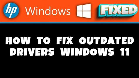 Hp Laptop How To Fix Outdated Drivers Windows 11 Youtube