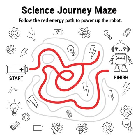 Science Journey Maze Worksheet Download And Print Now