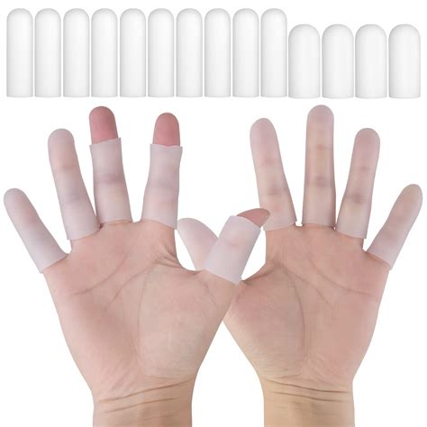 Kitchen Gloves Reppkyh 14 Pcs Silicone Finger Protectors Gel Finger