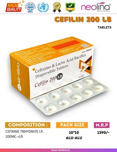 Cefixime Dispersible Tablets 200mg At ₹ 1390 Box In Panchkula Id