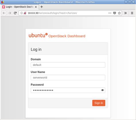 ubuntu 18 04 lts openstack stein configure horizon server world