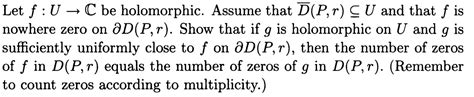 solved let f u→c be holomorphic assume that dˉ p r ⊆u and