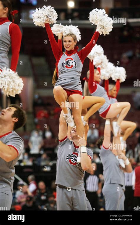 December 8 2021 Ohio State Cheerleaders Perform During The Game