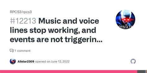 music and voice lines stop working and events are not triggering