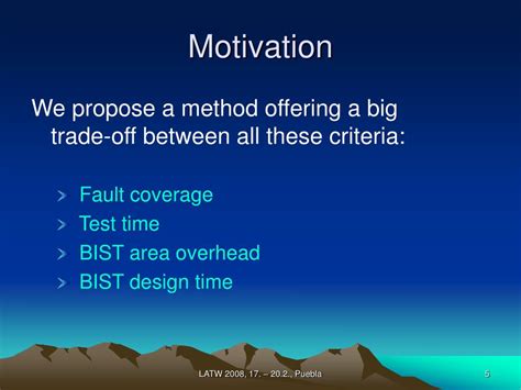 Ppt Scalable Test Pattern Generator Design Method For Bist Powerpoint