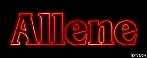 Allene Text Effect And Logo Design Name