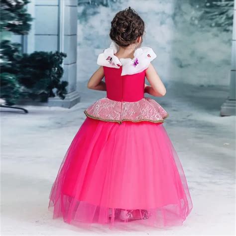 Set Rochie Printesa Aurora Cu 6 Piese Accesorii Roz 130 Cm Emag Ro