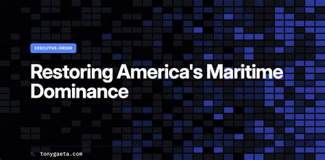 Restoring Americas Maritime Dominance Tony Gaeta