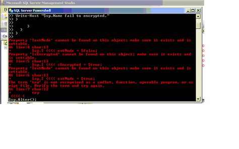 Encrypt All Existing Stored Procedures With Powershell Sql Server