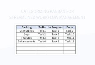 Exploring The Efficiency Of Kanban In Streamlining Workflow Excel Template Free Download Pikbest