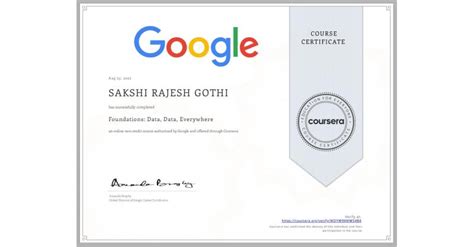 Sakshi G On Linkedin Completion Certificate For Foundations Data