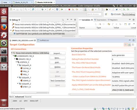 Ccsomap L138 Ccs Running On Linux Ubuntu 1404 Virtual Machine Has Connectivity Issue With