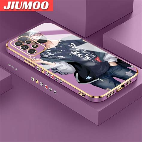 JIUMOO For Samsung Galaxy A Case Fashion Cool Tide Babe New Design Phone Case Side Edge Pattern