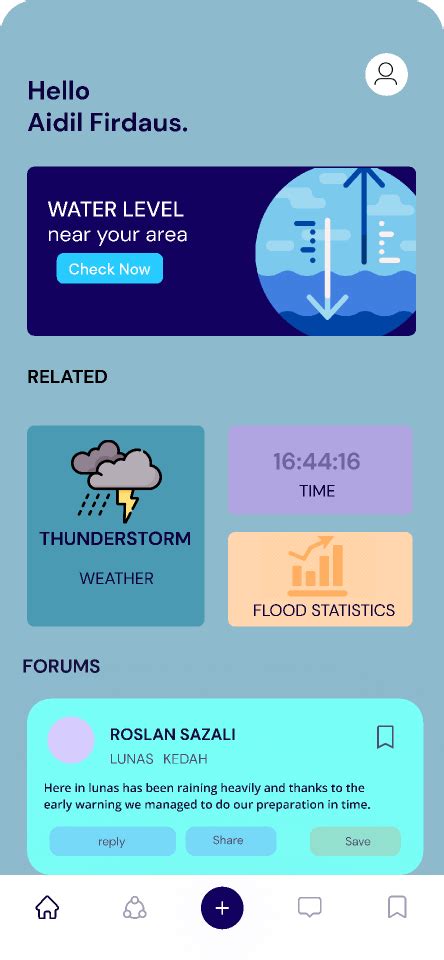 Smart Flood Forecasting And Early Warning System Figma