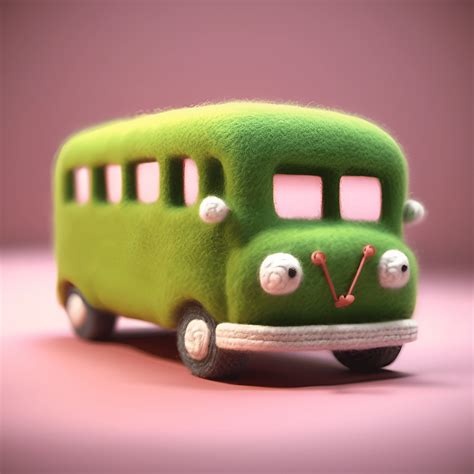 Cute Green Toy Bus Free Download Ai Scribbles