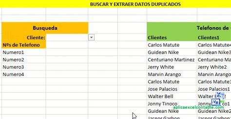 Buscar y Extraer Datos Duplicados Increíble truco