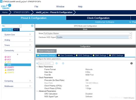 Stm32的hal库spi操作master 模式 根据时序图配置spistm32 Hal配置spi Csdn博客