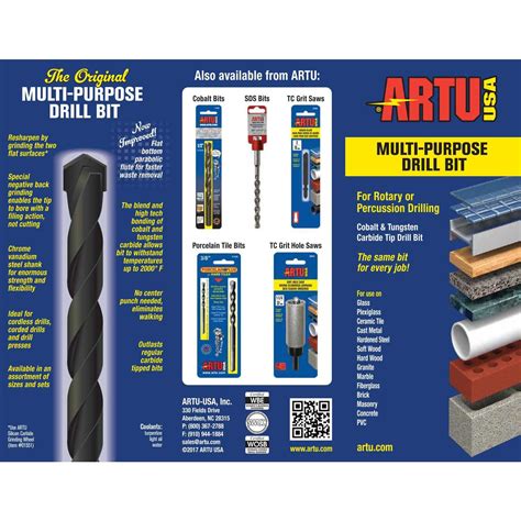 Artu Multi Purpose Drill Bit Hardwareandtools Online Store